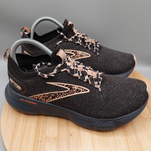 Brooks | Shoes | Brooks Shoes Womens Glycerin Stealth Fit 20 Leopard ...
